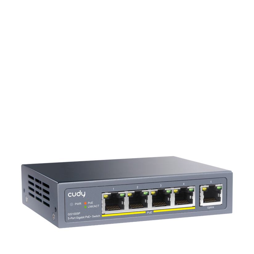 5-Port Gigabit PoE+ Switch, GS1005P 1.0 – Cudy