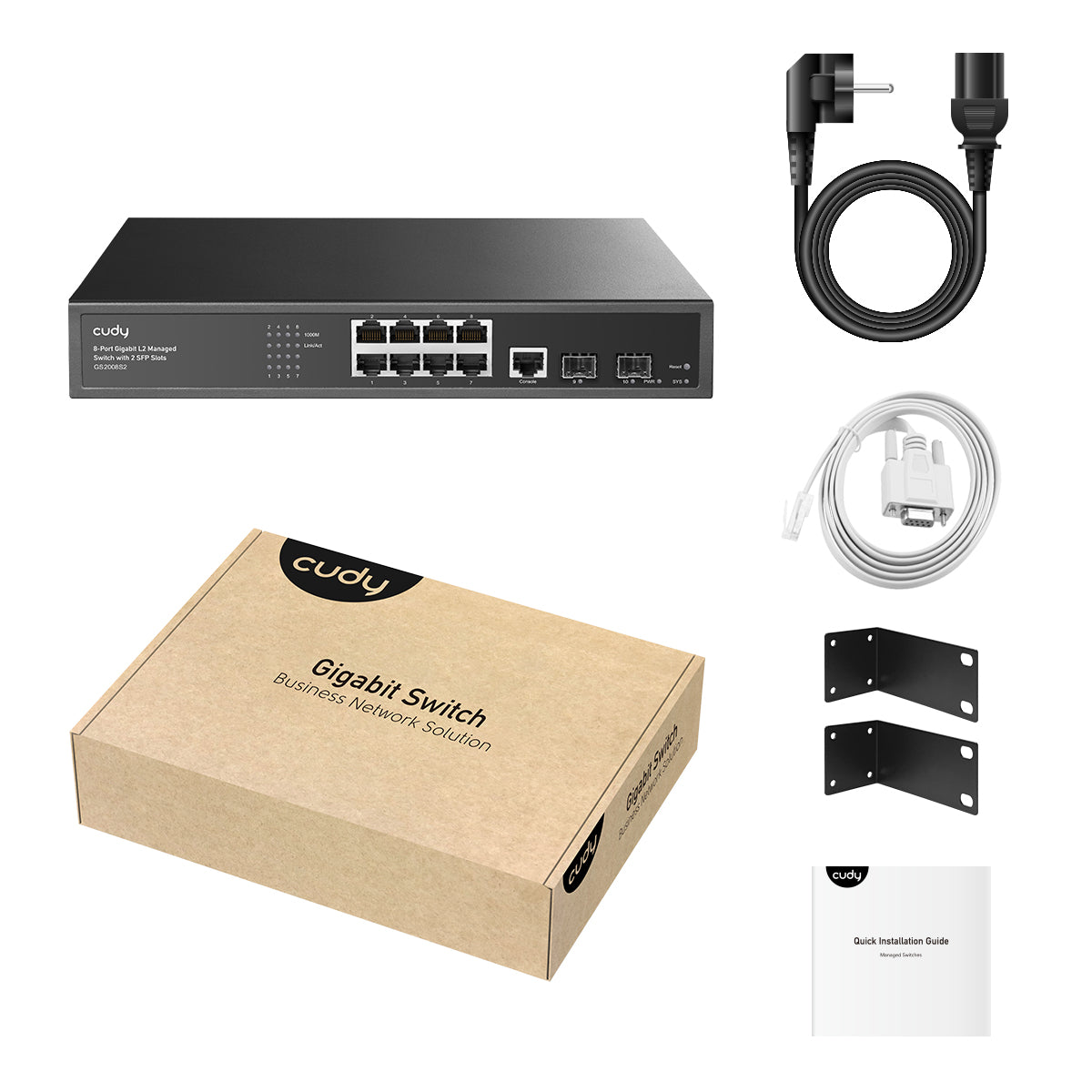 8-GbE 2-SFP L2 Managed Gigabit Switch, GS2008S2 1.0 – Cudy