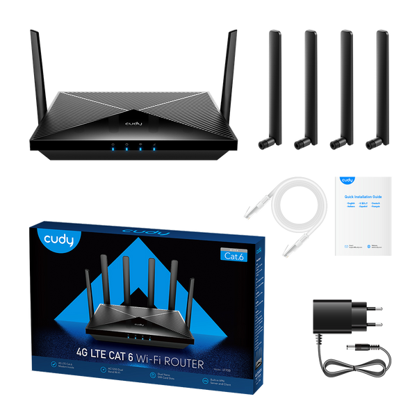 4G Cat 6 AC1200 Wi-Fi Router, LT700 1.0 – Cudy
