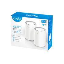 AX3000 2.5G Mesh 全屋路由套装, M3000 2.0 – Cudy