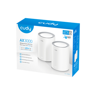 AX3000 2.5G Mesh 全屋路由套装, M3000 2.0 – Cudy