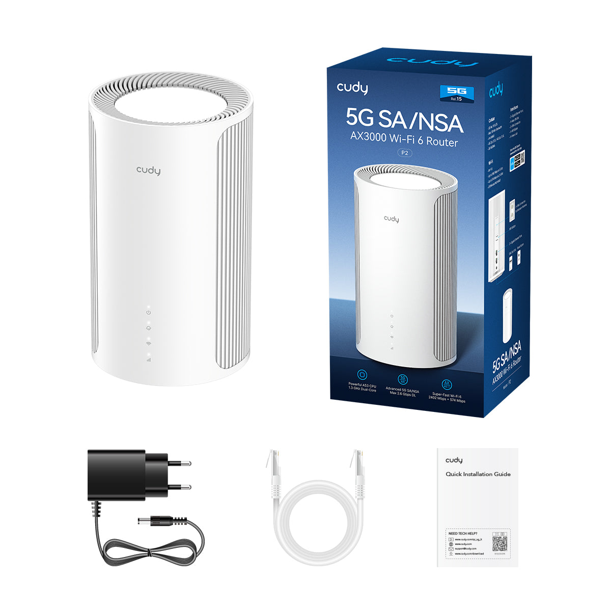 5G SA/NSA AX3000 Wi-Fi 6 Router, P2 1.0 – Cudy