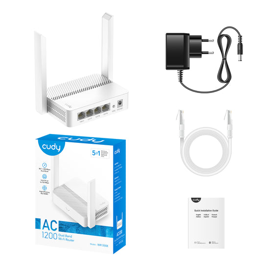 AC1200 Dual-Band Wi-Fi Router, WR1200E 1.0 – Cudy