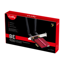BE9300 Wi-Fi 7 Bluetooth 5.4 PCI-E Adapter, WE9300 1.0 – Cudy